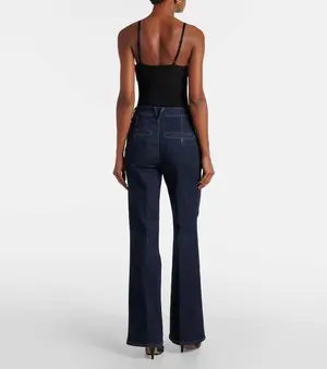Veronica Beard Crosbie High-rise Wide-leg Jeans