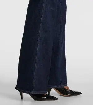 Veronica Beard Crosbie High-rise Wide-leg Jeans