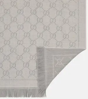 Gucci Gg Wool Jacquard Scarf