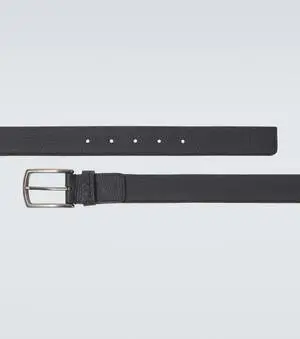 Zegna Leather Belt - Black