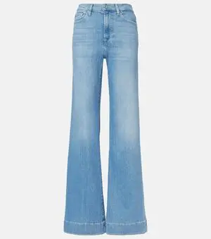 7 For All Mankind High-rise Wide-leg Jeans