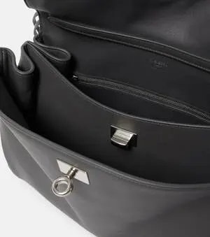 Balenciaga Rodeo Medium Leather Shoulder Bag - Grey