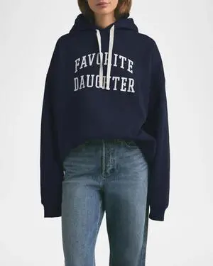 FAVORITE DAUGHTER Collegiate Hoodie - Navy