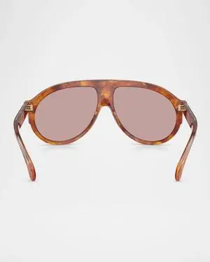Moncler Aviator Sunglasses - Tortoise