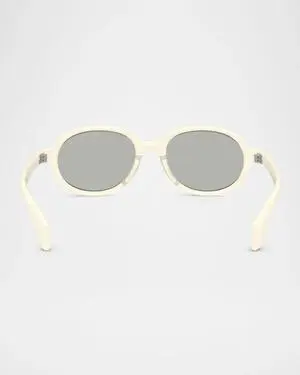 Moncler Oval Sunglasses - Clear