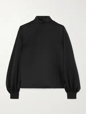 Loro Piana Carys Embellished Silk-satin Blouse