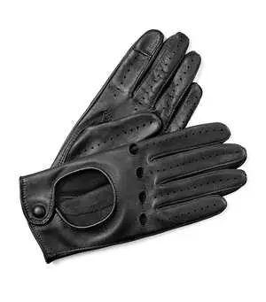 ASPINAL OF LONDON Nappa Leather Driving Gloves - Black