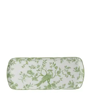 Bernardaud Albertine Rectangular Cake Platter - Green