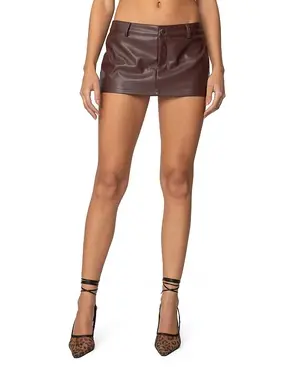 EDIKTED Frances Mini Skort - Brown