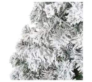 NEARLY NATURAL 3' Flocked Artificial Christmas Tree By