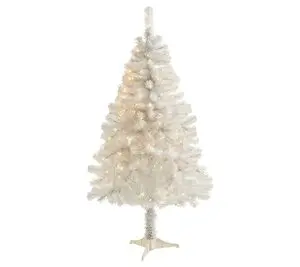 NEARLY NATURAL 5' White Artificial Christmas Tree Nearly Na Tural - One-color