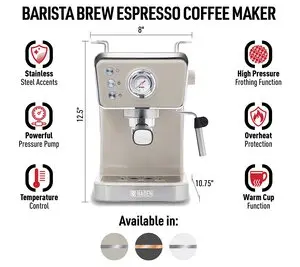 HADEN Barista Brew 20-bar Espresso Machine