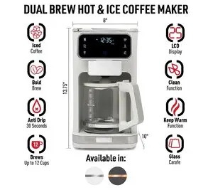 HADEN Dual Brew 12-cup Digital Coffee Maker