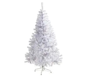 NEARLY NATURAL 6' White Artificial Christmas Tree Nearly Na Tural - One-color