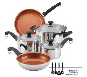 FARBERWARE Classic Traditions 12pc Stainless Co Okware Set - One-color