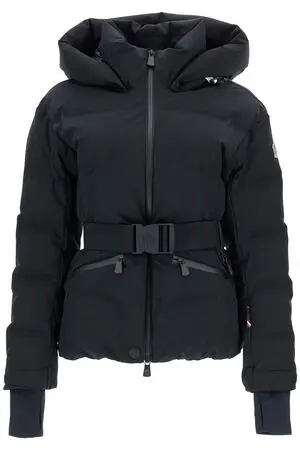 Moncler Tolima Belted Ski Down Jacket - Black