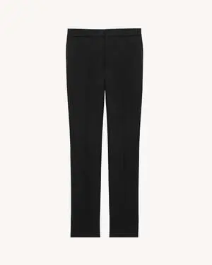 Saint Laurent Grain De Poudre Trousers - Black
