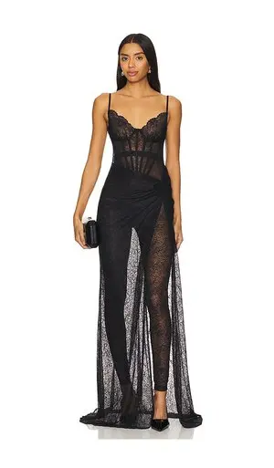 Nbd Veronica Jumpsuit Gown - Black
