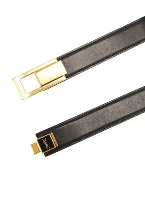 Saint Laurent Buckle Belt - Nero
