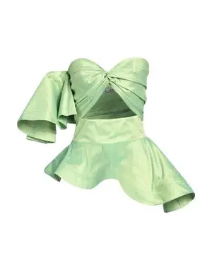 JIJIL One-shoulder Pleated Top - Green