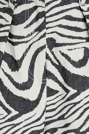 Ulla Johnson Cai Pleated Zebra-print Wide-leg Pants - Animal Print