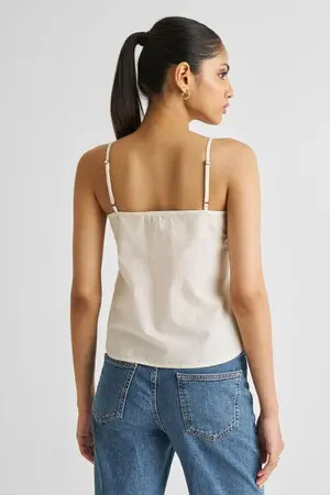 REISTOR Embroidered Camisole Top