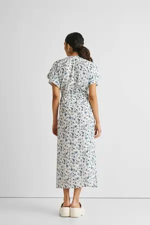 REISTOR Gathered Maxi Dress - Floral