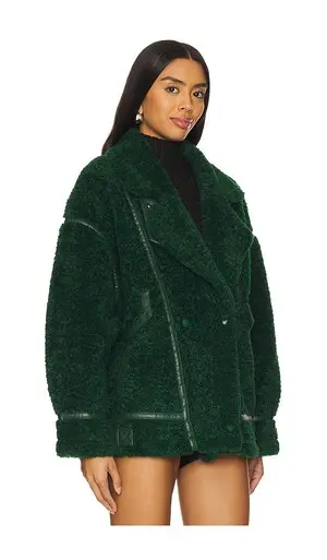 LAMARQUE Badu Faux Fur Jacket - Green
