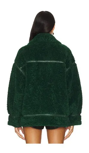 LAMARQUE Badu Faux Fur Jacket - Green