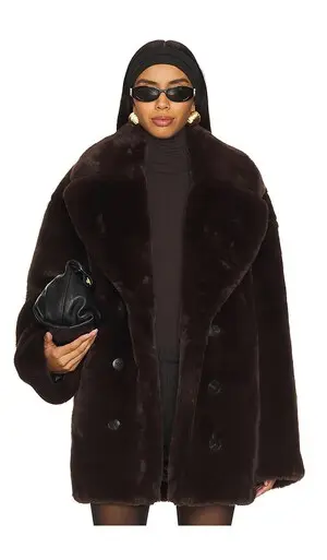 LOVERS AND FRIENDS Faux Fur Jacket