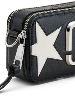 Marc Jacobs Star Patchwork Snapshot Crossbody Bag - Black