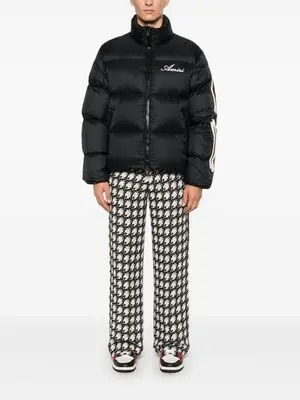 Amiri Bones-print Padded Jacket - Black