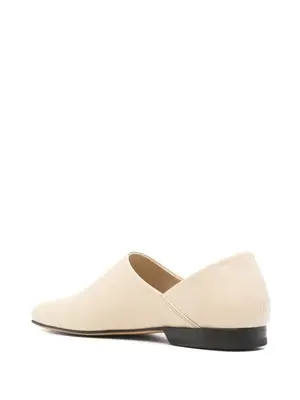 LEMAIRE Leather Slippers - Neutrals