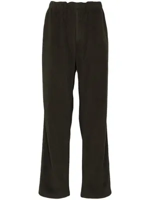 Undercover Straight-leg Trousers With Logo Appliqu - Green