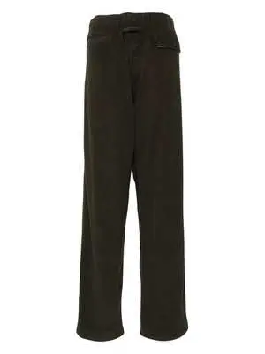 Undercover Straight-leg Trousers With Logo Appliqu - Green
