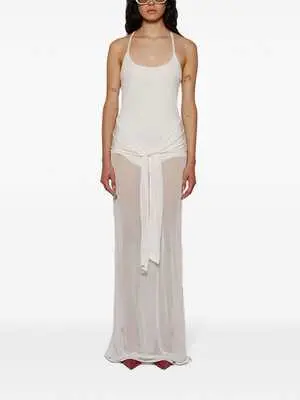 Jacquemus Nodo Halterneck Dress - White