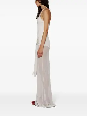 Jacquemus Nodo Halterneck Dress - White