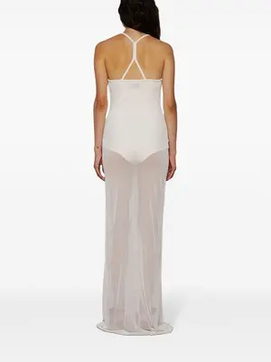 Jacquemus Nodo Halterneck Dress - White
