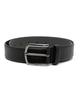 BOSS BOSS Logo Buckle Leather Belt