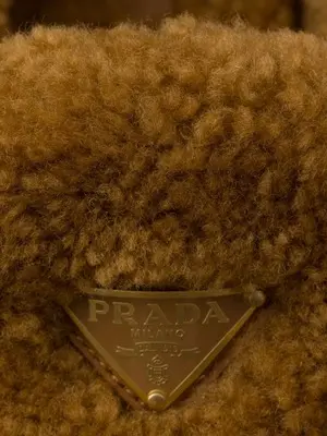 Prada Shearling Loafers - Brown