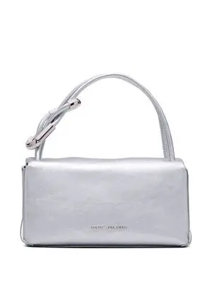 Marc Jacobs Mini The Metallic Dual Top-handle Bag - Silver