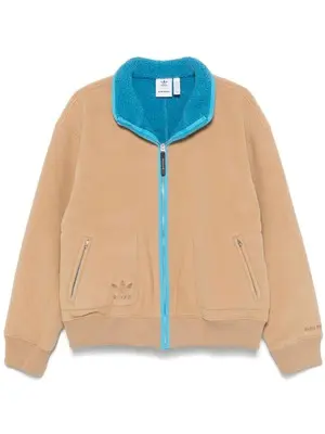 Adidas Zip-up Fleece Sweater - Neutrals
