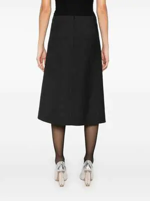 JIL SANDER A-line Midi Skirt
