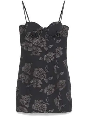 ROTATE BY BIRGER CHRISTENSEN Cloqué-effect Mini Dress