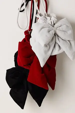 Free People Belle Velvet Bow Bag