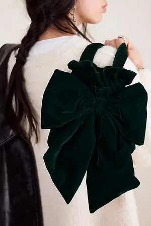 Free People Belle Velvet Bow Bag
