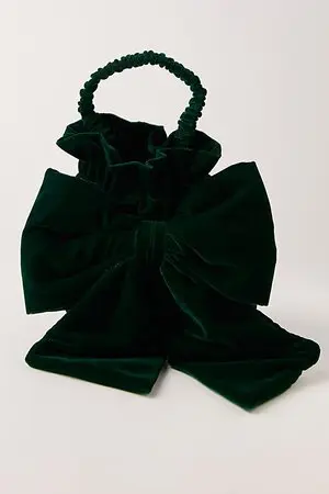 Free People Belle Velvet Bow Bag