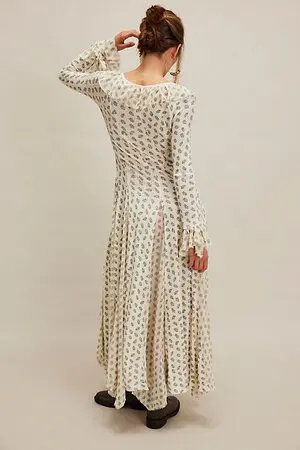 Free People Annalise Maxi Dress In Whipser White Combo - 43% Off |  Editorialist