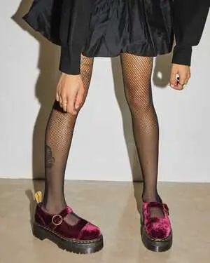 Dr. Martens Vegan Addina Velvet Mary Jane Shoes