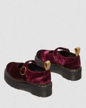Dr. Martens Vegan Addina Velvet Mary Jane Shoes